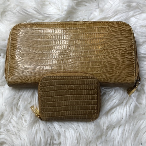Furla | Bags | Furla Zip Around Wallet With Matching Coin Purse | Poshmark